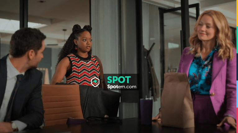 Ganni Red Cotton Crochet Vest worn by Izzy Letts (Jazz Raycole) as seen ...