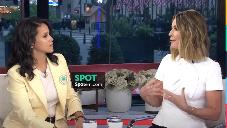 Michael Kors Collection Georgina One-Button Wool Blazer worn by Laura ...