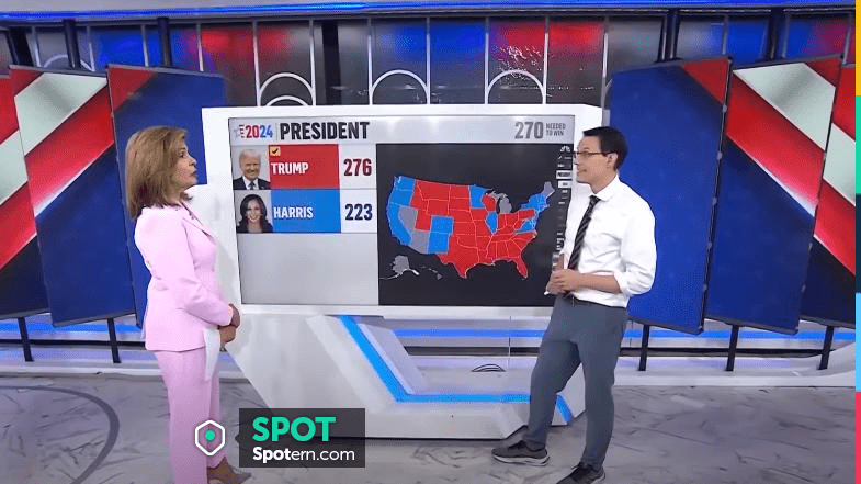 Ted Baker Myyiat Pantalon slim plissé porté par Hoda Kotb comme on le ...