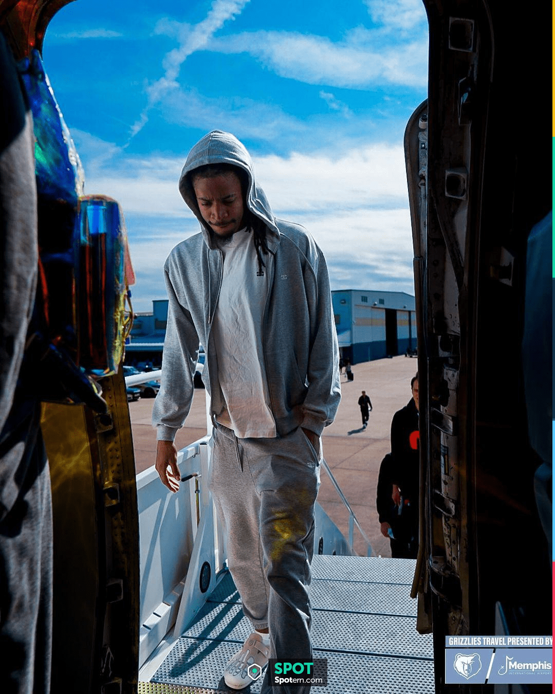 Octavious Marks Beige & White Flame Skeleton Mules worn by Temetrius ...