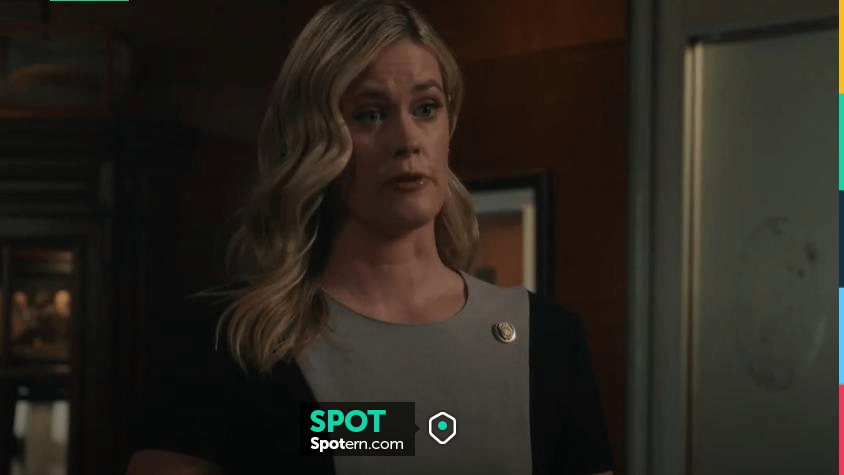 Boss Damola Color Blocked Dress worn by Abigail Baker (Abigail Hawk) as ...