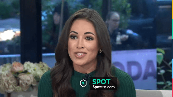 Adam Lippes Collective Side Button Dress in Green worn by Kaylee ...