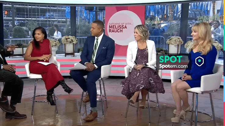 Tia Dorraine Royal Azure Fitted Two-Piece Set worn by Melissa Rauch as ...