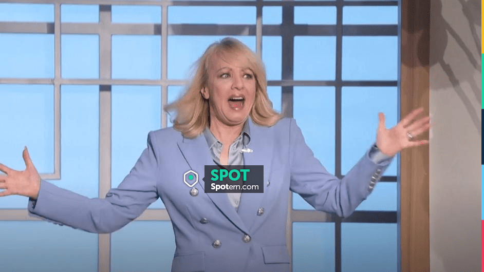 Veronica Beard Miller Jacket in Hydrangea worn by Wendi McLendon-Covey ...