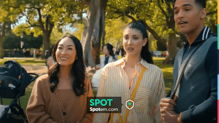 French Connection Thick Stripe Relaxed Popover worn by Ruby Gale ...