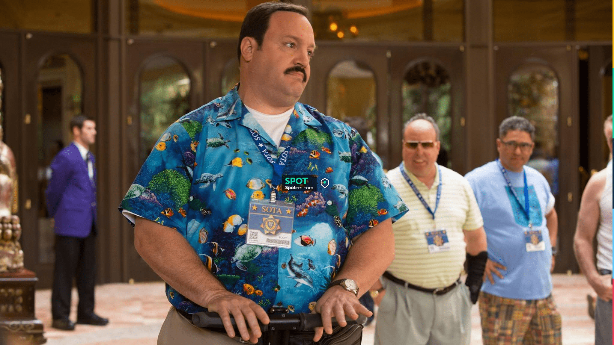 Wardrobe of Paul Blart: Mall Cop 2: Kevin James wears Ocean Fish Turtle ...