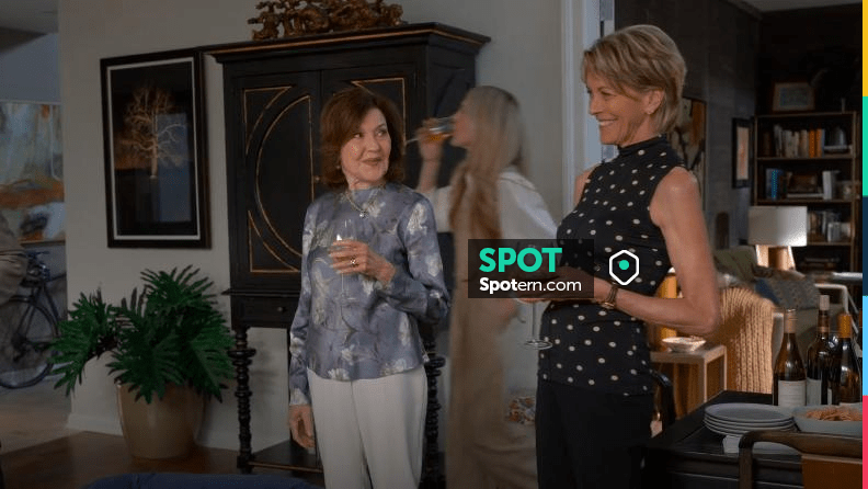 Paul Smith Polka Dot-Print Mock-Neck Top worn by Dr. Julie Baram ...