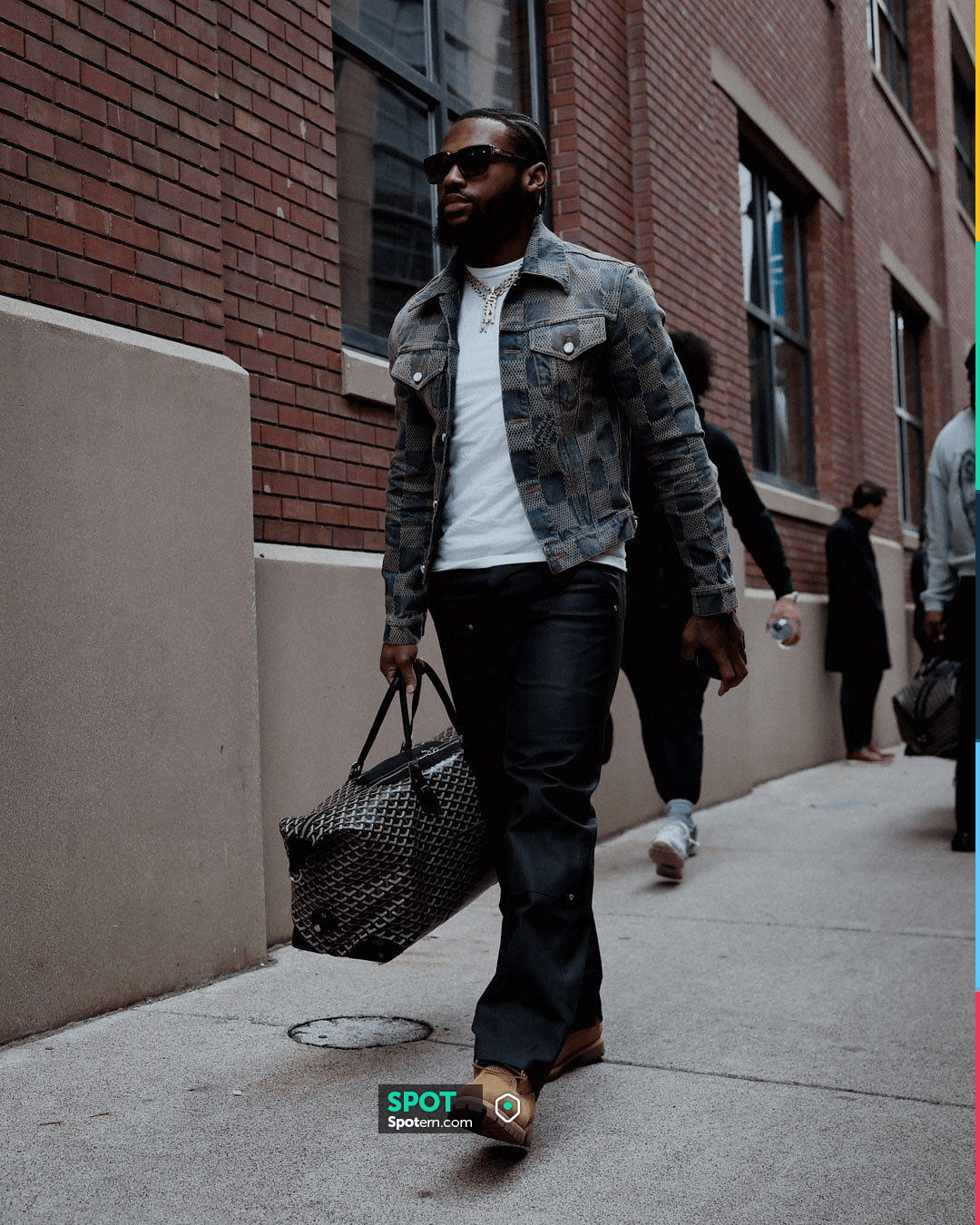 Louis Vuitton x Timberland 6" Boot Wheat Monogram worn by D'Andre Swift ...