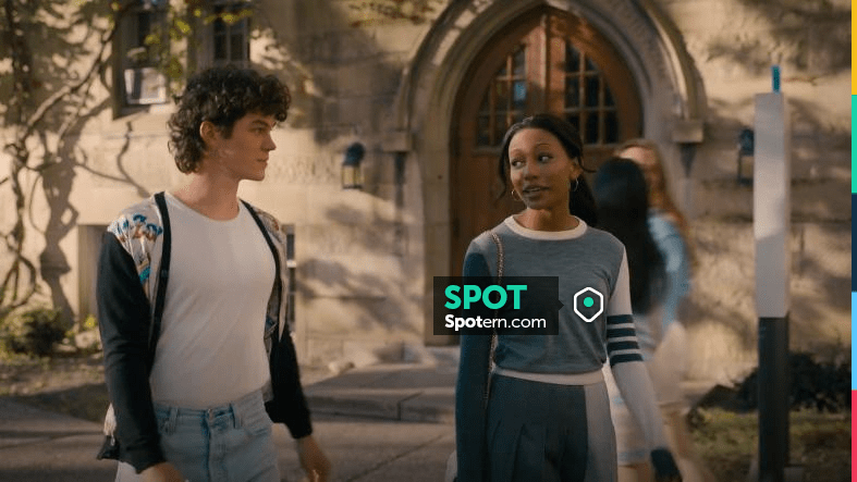 Thom Browne Fun-Mix Fine Merino 4-Bar Relaxed Crew Neck Pullover worn ...