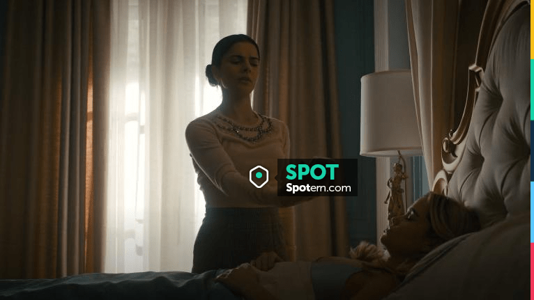 Miu Miu Beige Wool Embellished Cropped Sweater worn by Cece Carroway ...