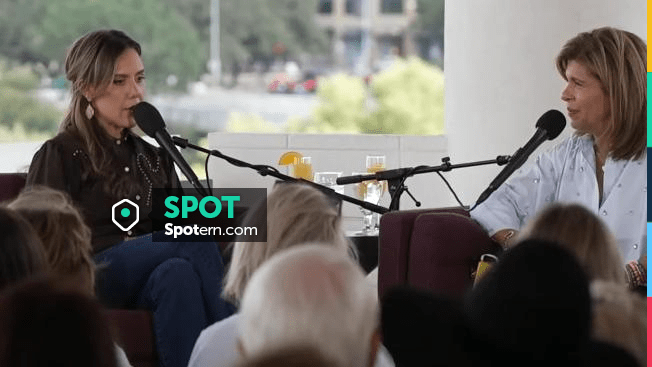 Kendra Scott Puff Sleeve Rodeo Shirt worn by Kendra Scott as seen in ...