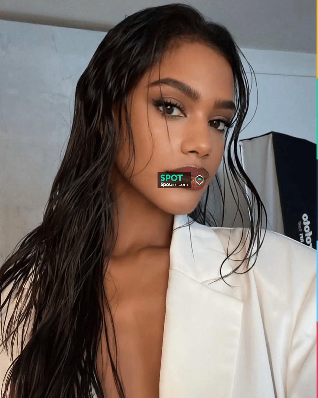 Model Letitia Fontana with Fenty Beauty of Letitia Fontana on the ...