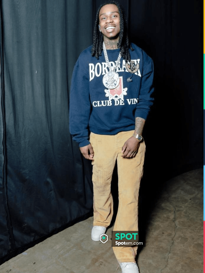 Louis Vuitton All White LV Trainer Sneakers worn by Polo G on the ...