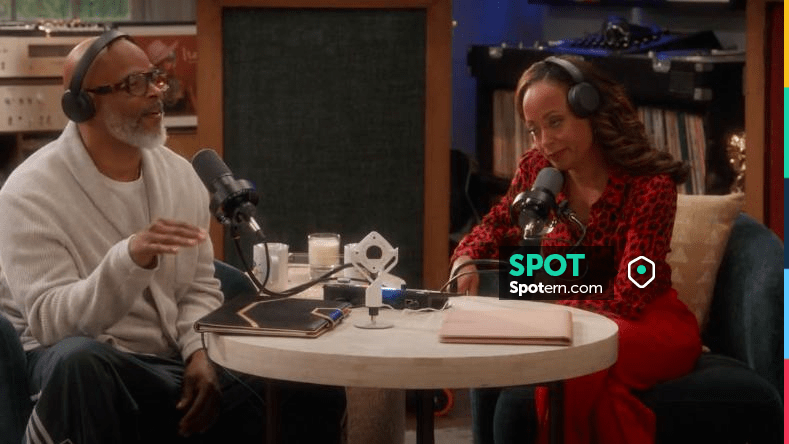 RTA Leopard Print Shirt In Red worn by Ivy (Essence Atkins) as seen in ...