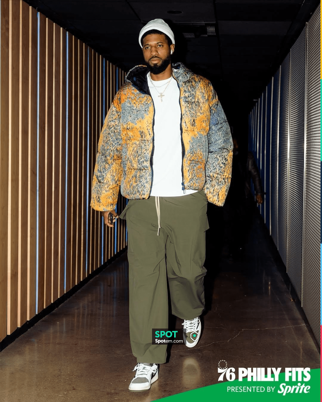 Jordan 1 Retro Low x Travis Scott Medium Olive worn by Paul George on the Instagram account ...