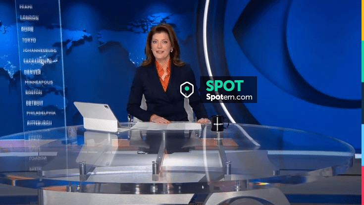 Altuzarra Stretch-wool Blazer in Berry Blue worn by Norah O'Donnell as ...