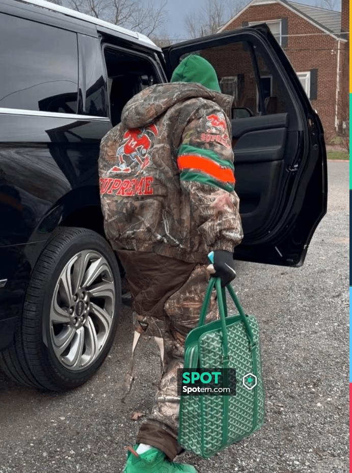 Goyard Green Bourgogne Tote Bag worn by DaBaby on the Instagram account ...