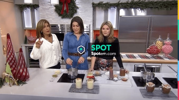 Free People Thea Denim Mini Dress worn by Katie Stilo as seen in Today with Hoda & Jenna on ...