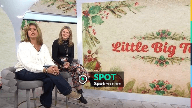 Manoush Sequin Roses Skirt in Encre worn by Jenna Bush Hager as seen in ...