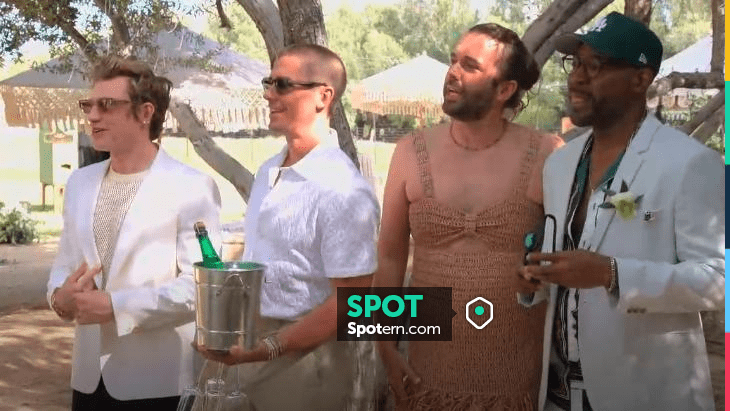 Vestido midi de rafia con flecos con flecos de Farm Rio usado por ...