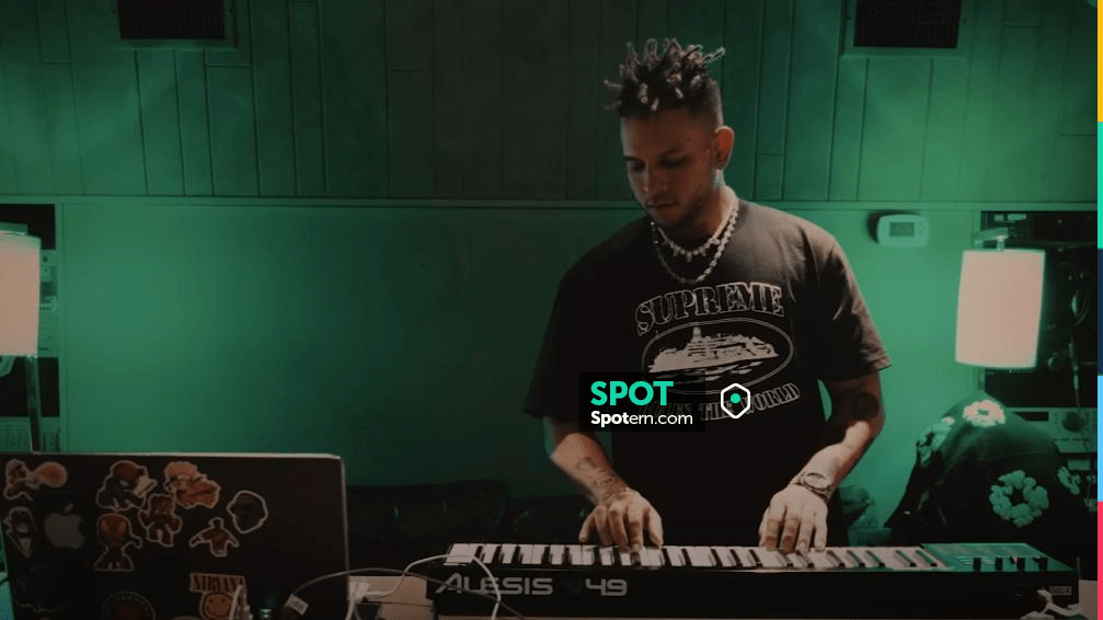 Supreme x Corteiz Black Rules The World T Shirt FW23T58 worn by Ovy On ...