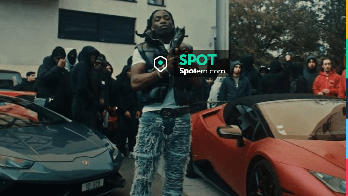 Givenchy Black Leather Square Quilted Down Vest worn by Gazo in Gazo ...