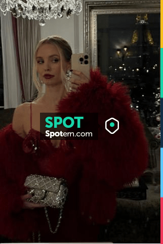 Ducie Rochelle Shearling Coat in Red worn by Leonie Hanne on her ...