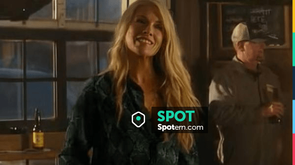 Landman Ali Larter Chemise à imprimé serpent vert | Spotern