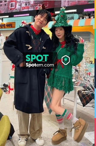 Eenk Tree Fringed Knit Pullover worn by Taeyeon on Amazing Saturday Ep ...