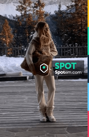 Sac Bogner Choulex Snow Mable en beige porté par Leonie Hanne sur son ...