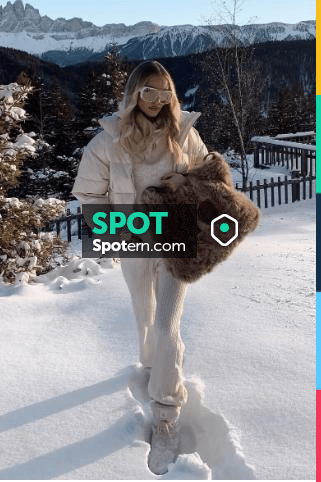 Sac Bogner Choulex Snow Mable en beige porté par Leonie Hanne sur son ...