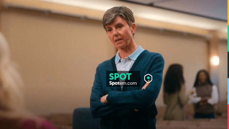 Wallace & Barnes Blue Zip Up Cardigan worn by Professor Friedman (Tig ...