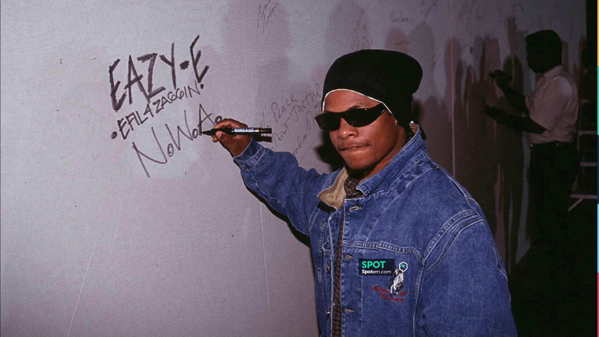 US Polo Denim Jacket worn by Eazy-E in a picture | Spotern
