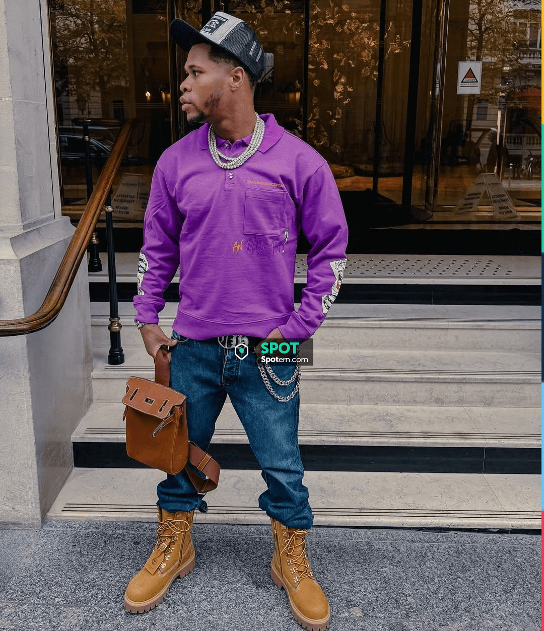 Chrome Hearts Black & Silver CH Buckle Belt portée par Devin Haney sur le compte Instagram ...