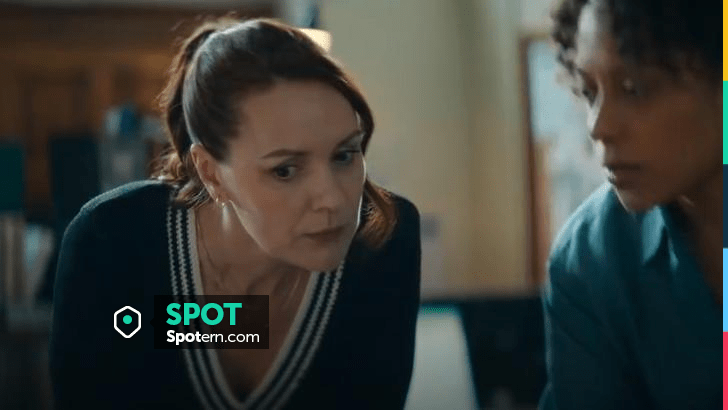 Reiss Tammy V-Neck Sweater worn by Catherine Ayers as seen in Missing ...