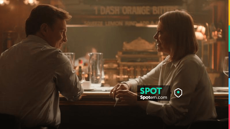 Zara Satin Blouse worn by Hannah Stern (Nicola Walker) as seen in The ...