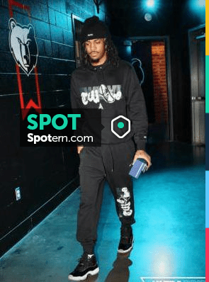Nike x Ja Morant Black Twelve Hoodie worn by Temetrius Morant on the ...