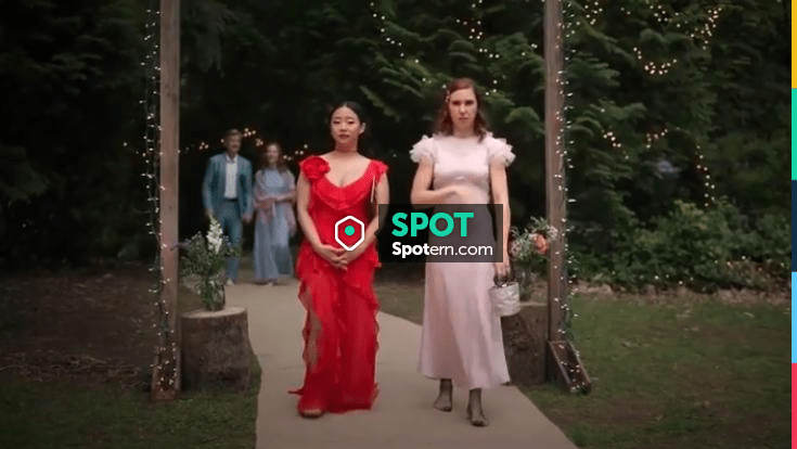 Ever New Olivia Ruffle Dress worn by Ruby (Stephanie Hsu) as seen in ...