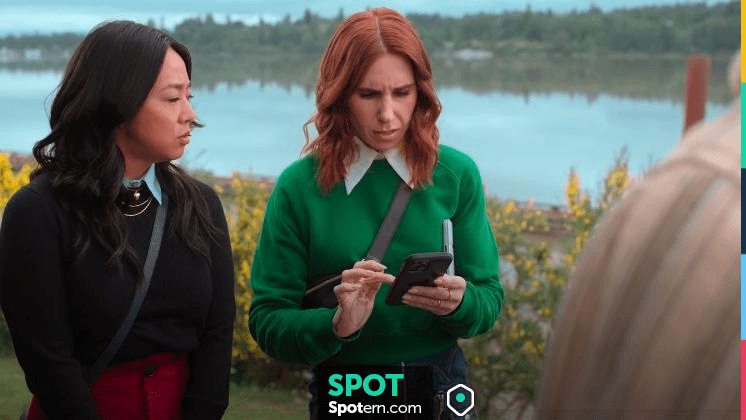 Colin Locascio Dakota Denim Skirt worn by AJ (Zosia Mamet) as seen in ...