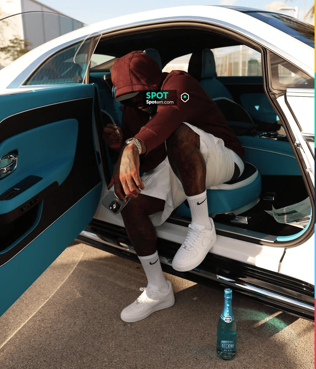 Nike,Burgundy Crush Fleece Hoodie worn by Rick Ross on the Instagram ...