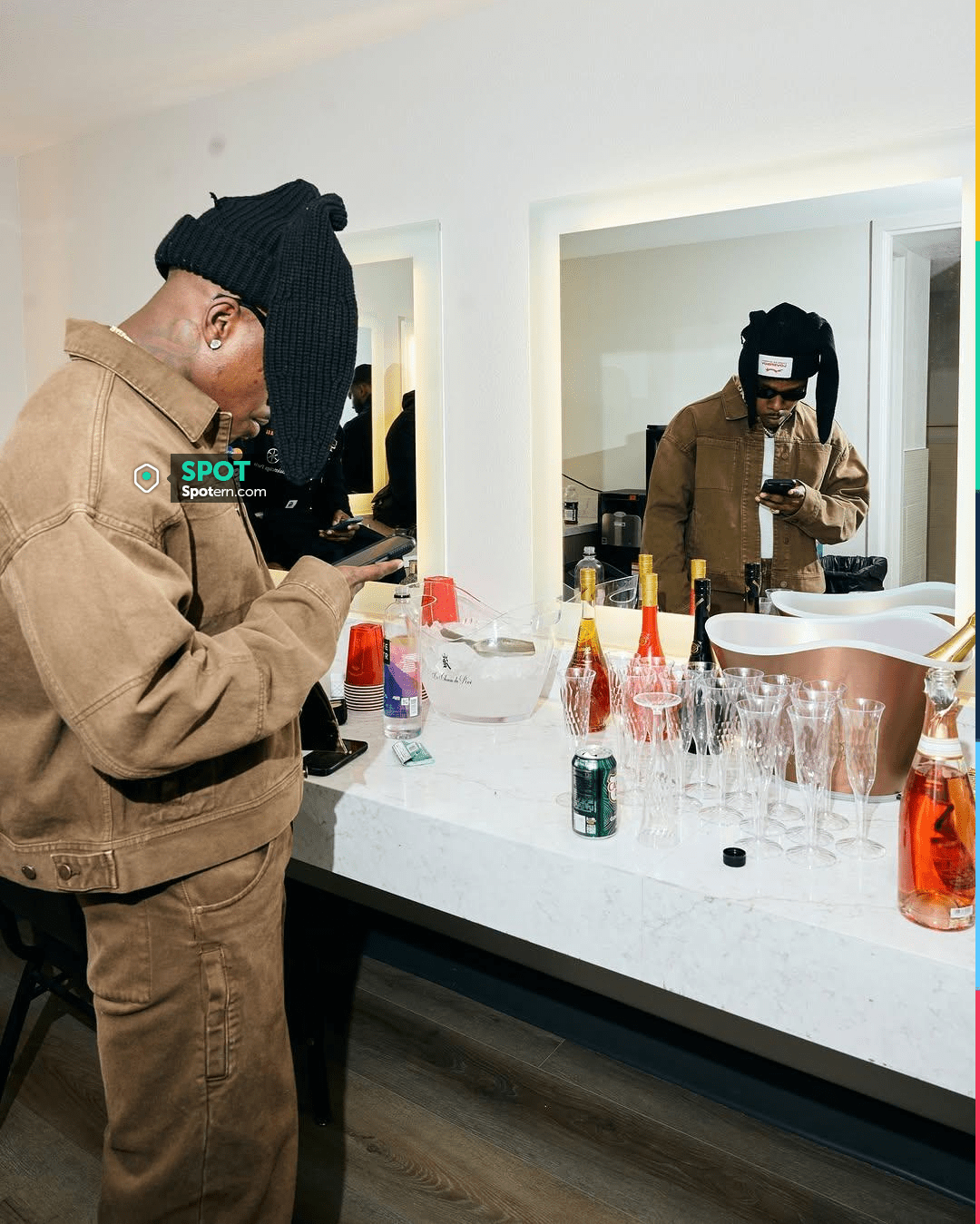 Entire Studios Military Brown 'Gem' Denim Jacket portée par DaBaby sur ...