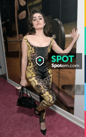 Versace Wild Barocco Silk Cady Corset Bodysuit worn by Rachel Sennott ...