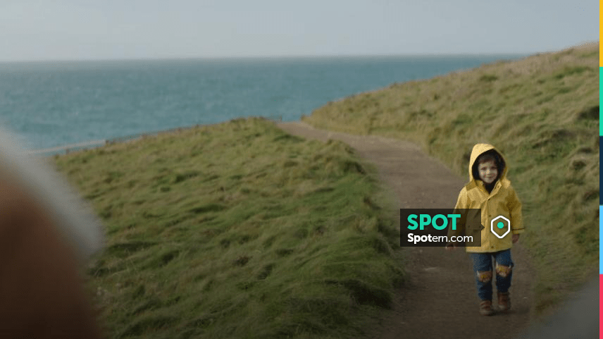 Jojo Mama Bebe Mustard Yellow Waterproof Jacket worn by Theo Riley as ...