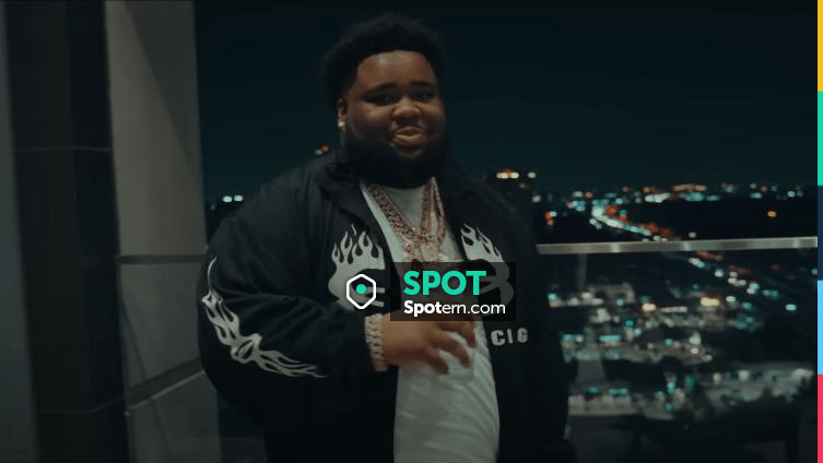 Balenciaga Black Burning Flame 'Unity' Track Jacket worn by Rod Wave in ...