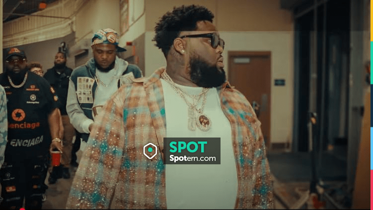 Satoshi Nakamoto Red 'Shattered Glass' Flannel Shirt worn by Rod Wave ...