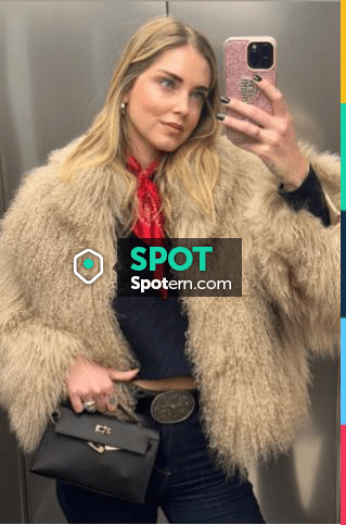 Ducie Rochelle Shearling Coat worn by Chiara Ferragni on her Instagram ...