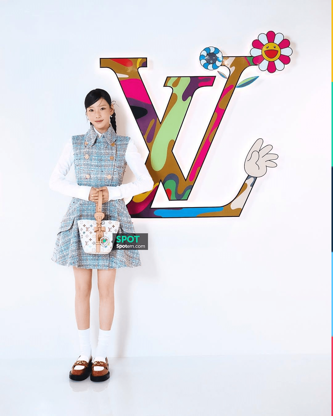 Louis Vuitton Takashi Murakami Lv x Tm All in BB worn by Taeyeon at ...