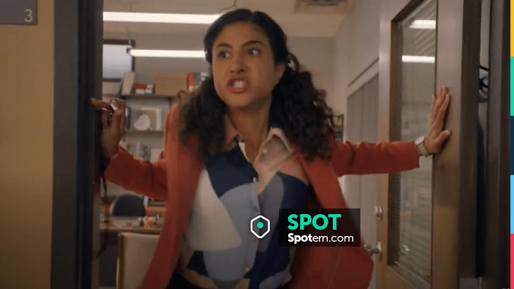 Dynamite Balloon Printed Blouse worn by Emily Price (Vella Lovell) as ...