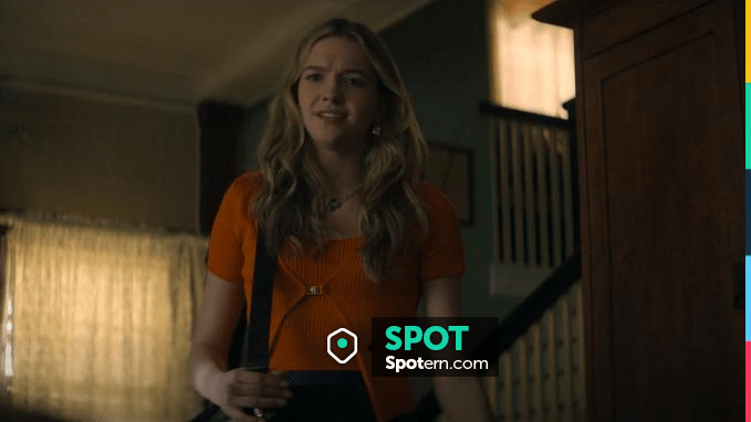 Top corto acanalado en capas de Maje usado por Cece Brewer (Jayden ...