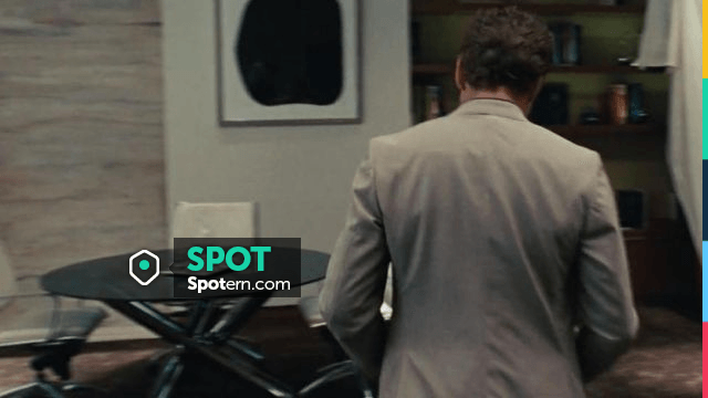 The glass table Milo Baughman in Tony Stark (Robert Downey, Jr.) in ...